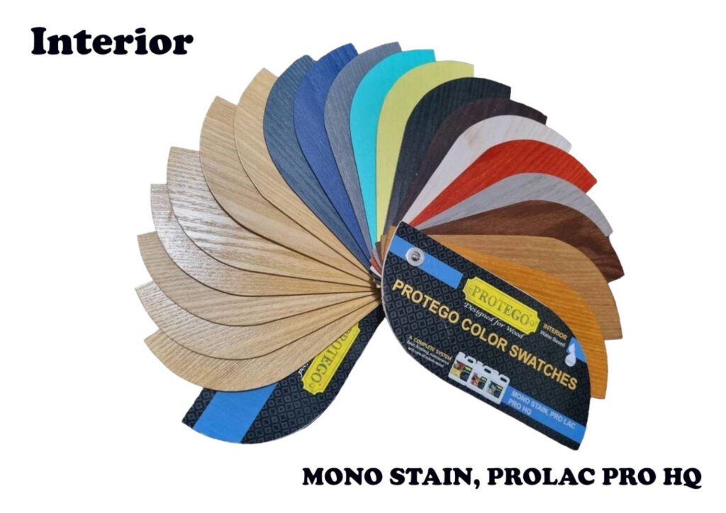 Color Swatch: Mono Stain, Pro Lac, PRO HQ – Protego : Woodcare Product
